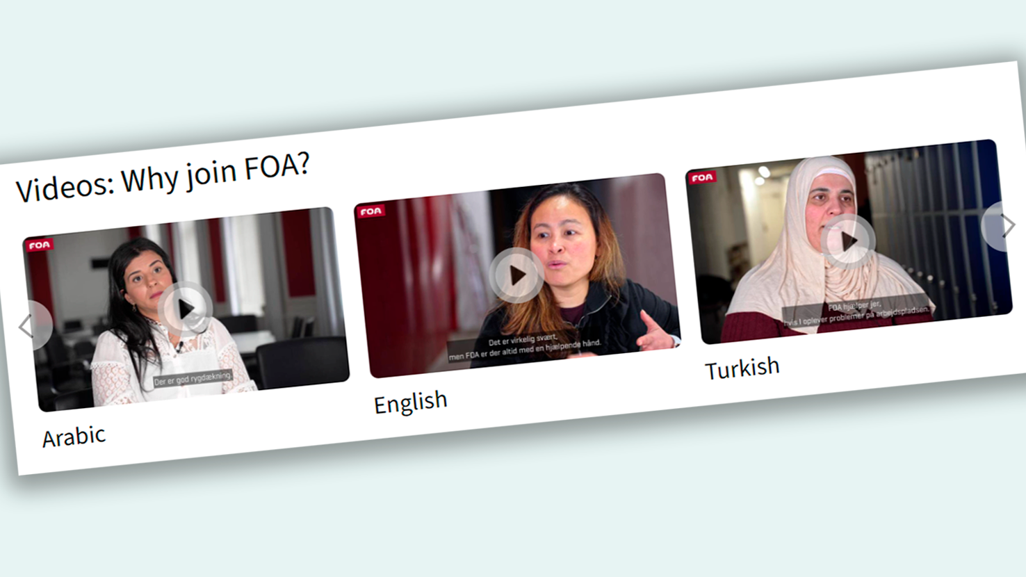 Film på fremmedsprog skal få flere udenlandske kolleger ind i FOAs ...